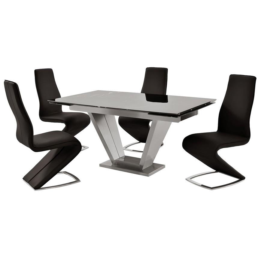 Jessy Black 5-Piece Dining Set | El Dorado Furniture