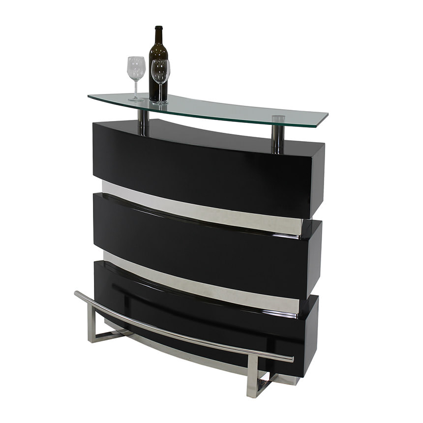 Xenia Black Bar | El Dorado Furniture
