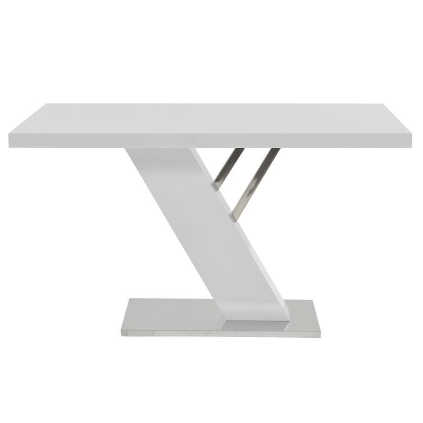 Linden White Rectangular Dining Table | El Dorado Furniture