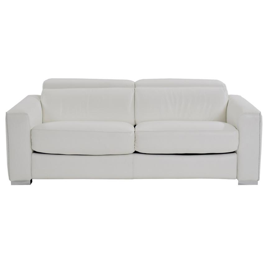 Bay Harbor White Leather Sleeper | El Dorado Furniture