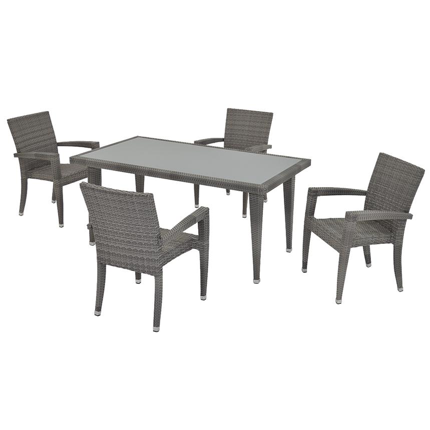 Neilina Gray 5-Piece Patio Set | El Dorado Furniture