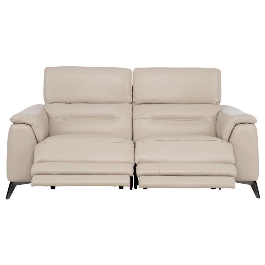 Anabel Cream Leather Power Reclining Sofa