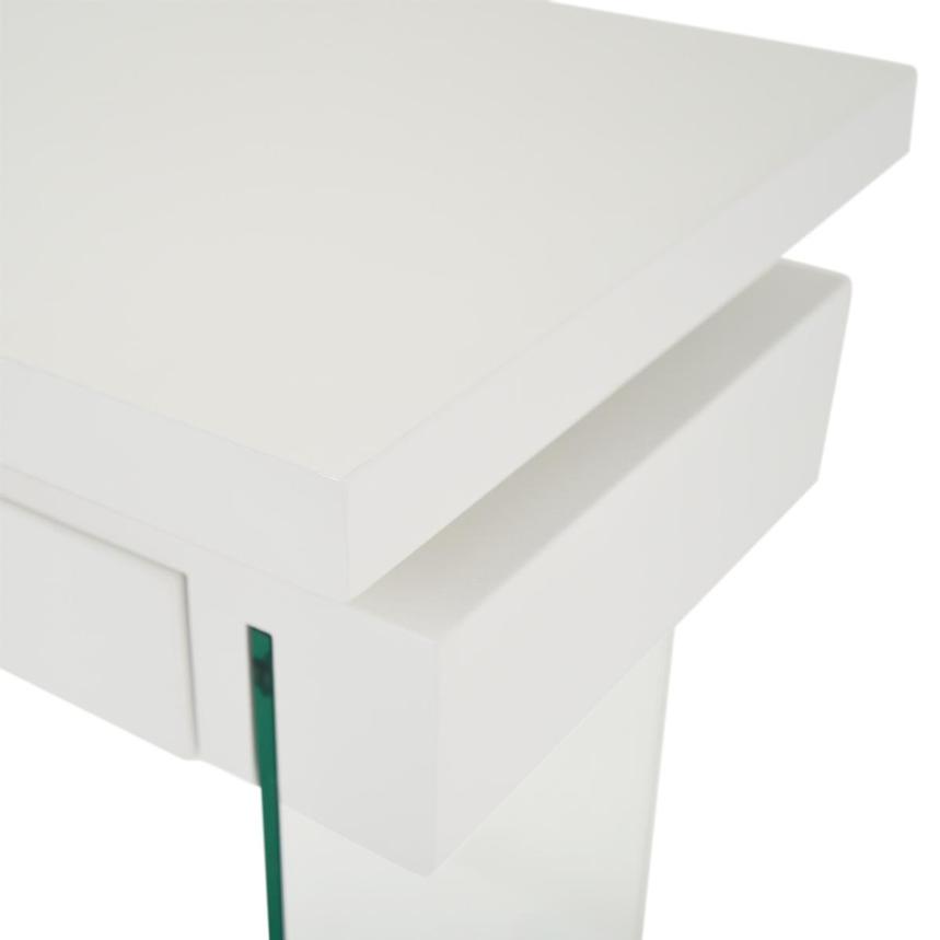 Cherish White L-Shaped Desk | El Dorado Furniture