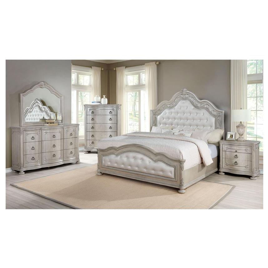 Granada Cream Queen Panel Bed | El Dorado Furniture