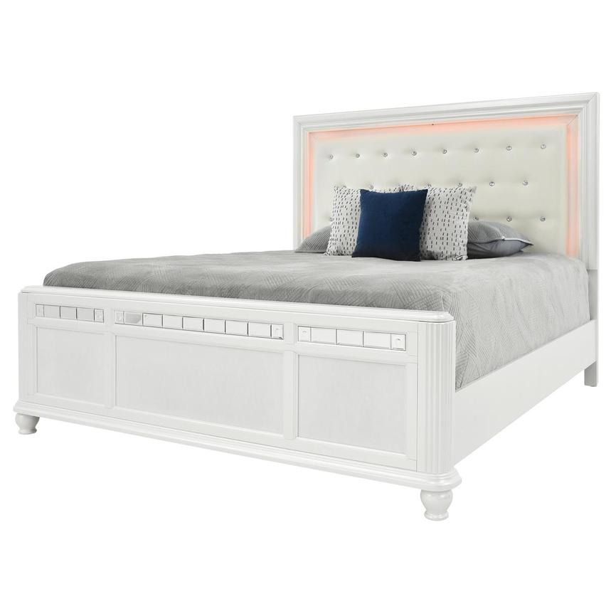 White panel bed frame store