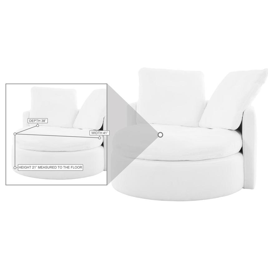 Piper White Accent Chair | El Dorado Furniture