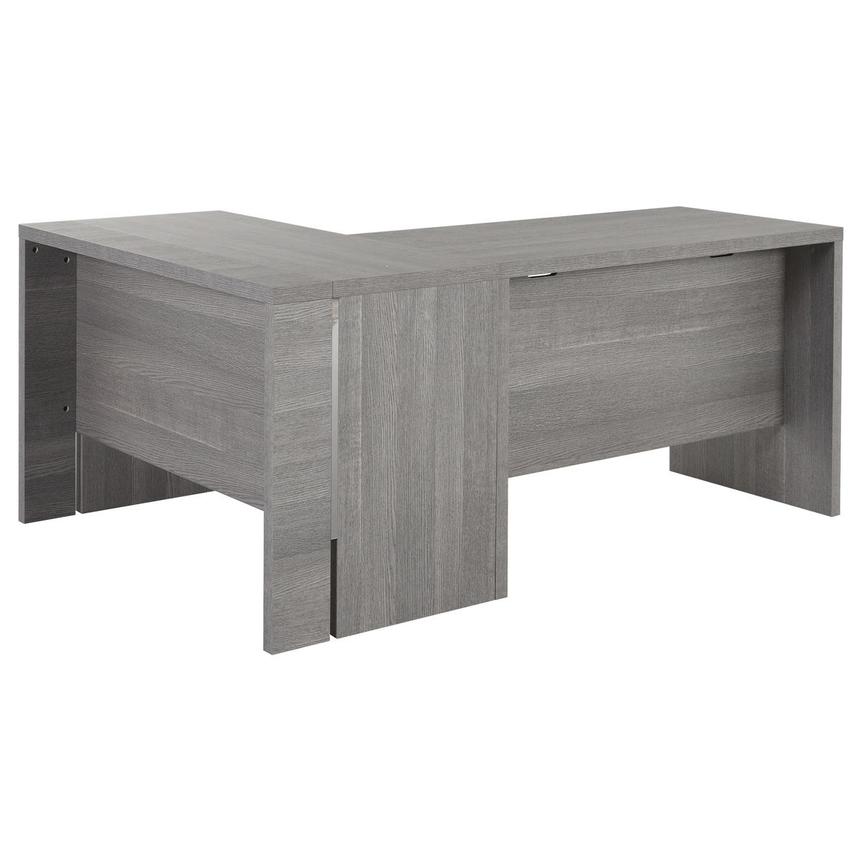 Tivo Gray Small L-Shaped Desk | El Dorado Furniture