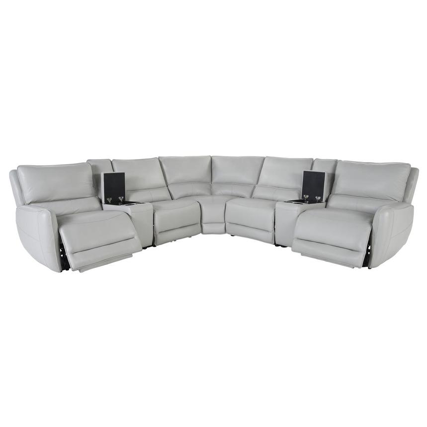 Georgia Leather Power Reclining Sectional with 7PCS/3PWR | El Dorado ...