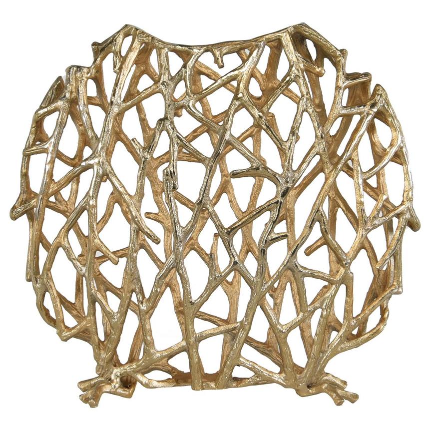 Gold Mesh Large Vase | El Dorado Furniture