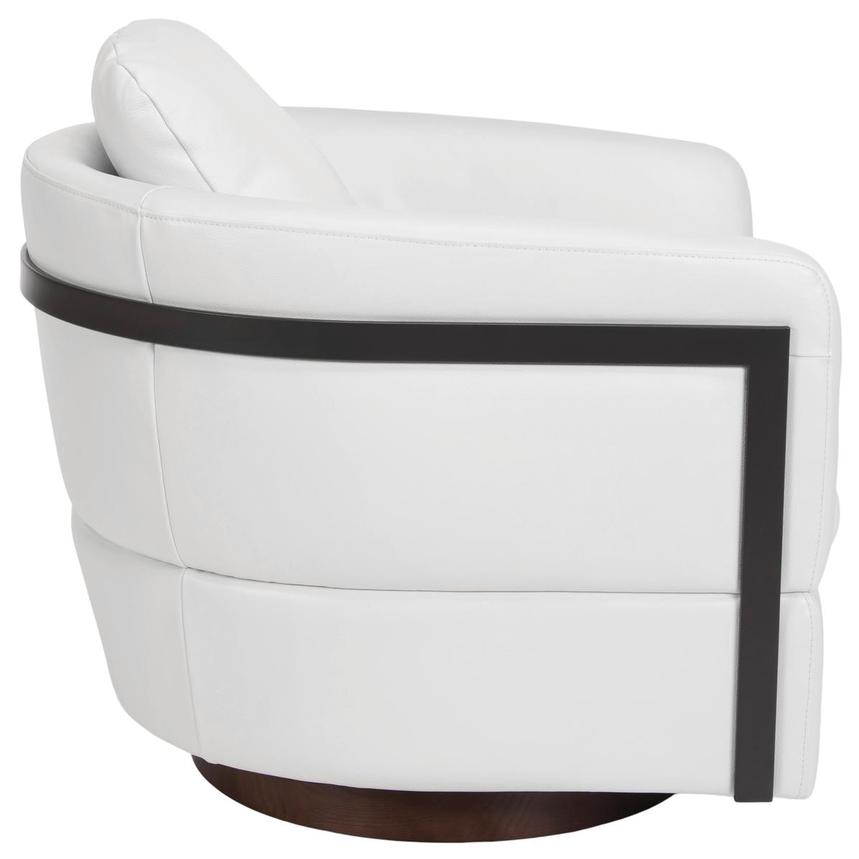 Calluna II White Leather Accent Chair | El Dorado Furniture