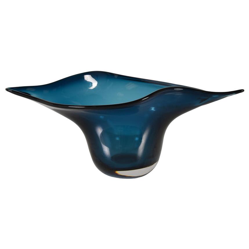 Cyan Glass Bowl | El Dorado Furniture