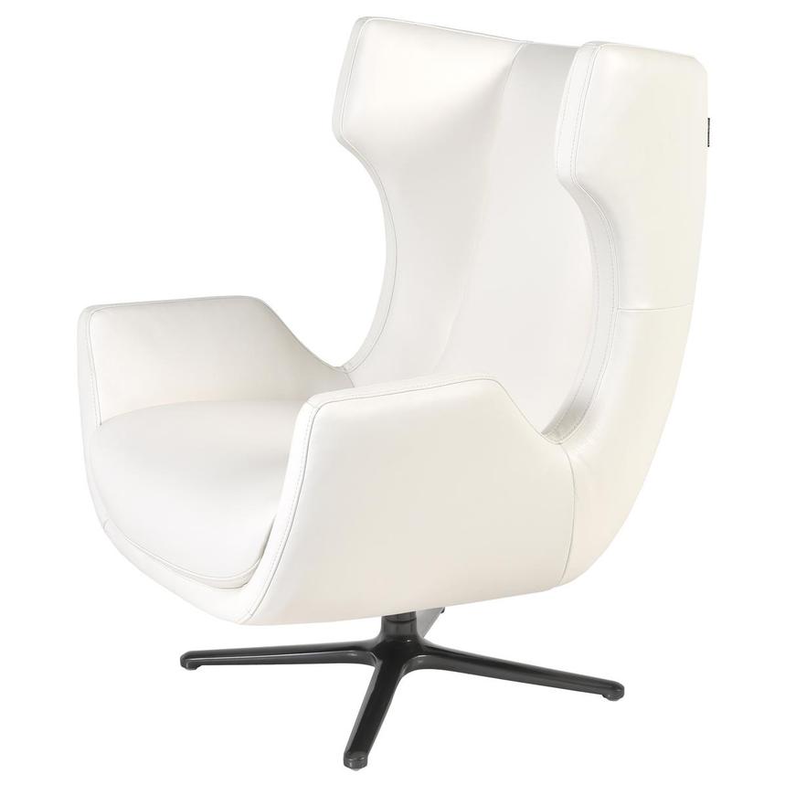 Domenico White Leather Accent Chair | El Dorado Furniture