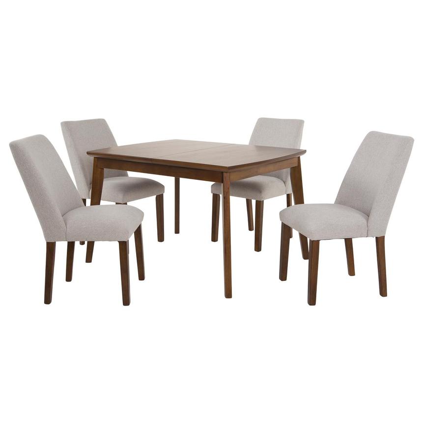 Brenn Light Gray 5-Piece Dining Set | El Dorado Furniture