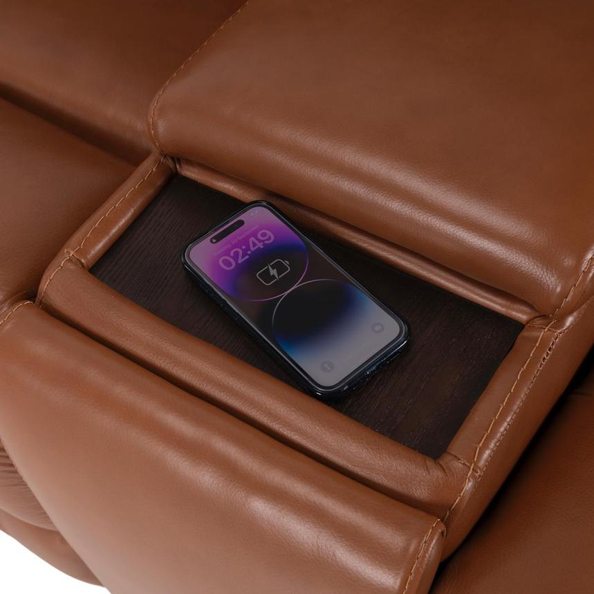 Devin Tan Home Theater Leather Seating with 5PCS/2PWR | El Dorado Furniture