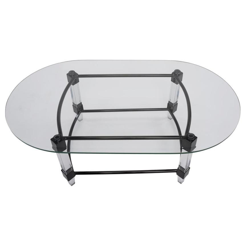 Caroline Black Oval Coffee Table | El Dorado Furniture