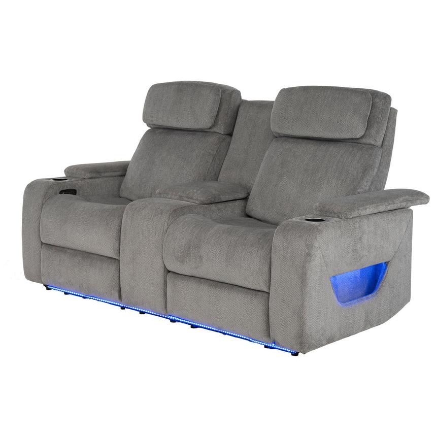 Annika Power Reclining Sofa w/Console | El Dorado Furniture