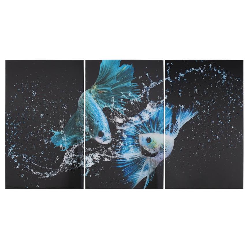 Betta Fish Set of 3 Acrylic Wall Art | El Dorado Furniture