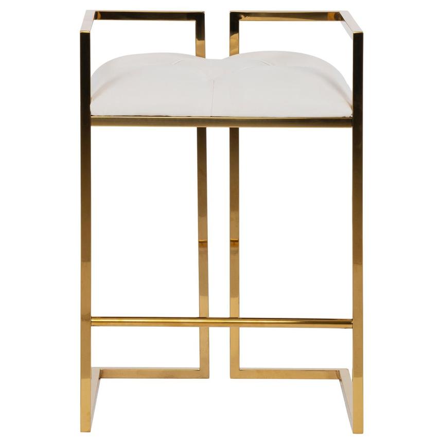 Dixie White/Gold Counter Stool | El Dorado Furniture