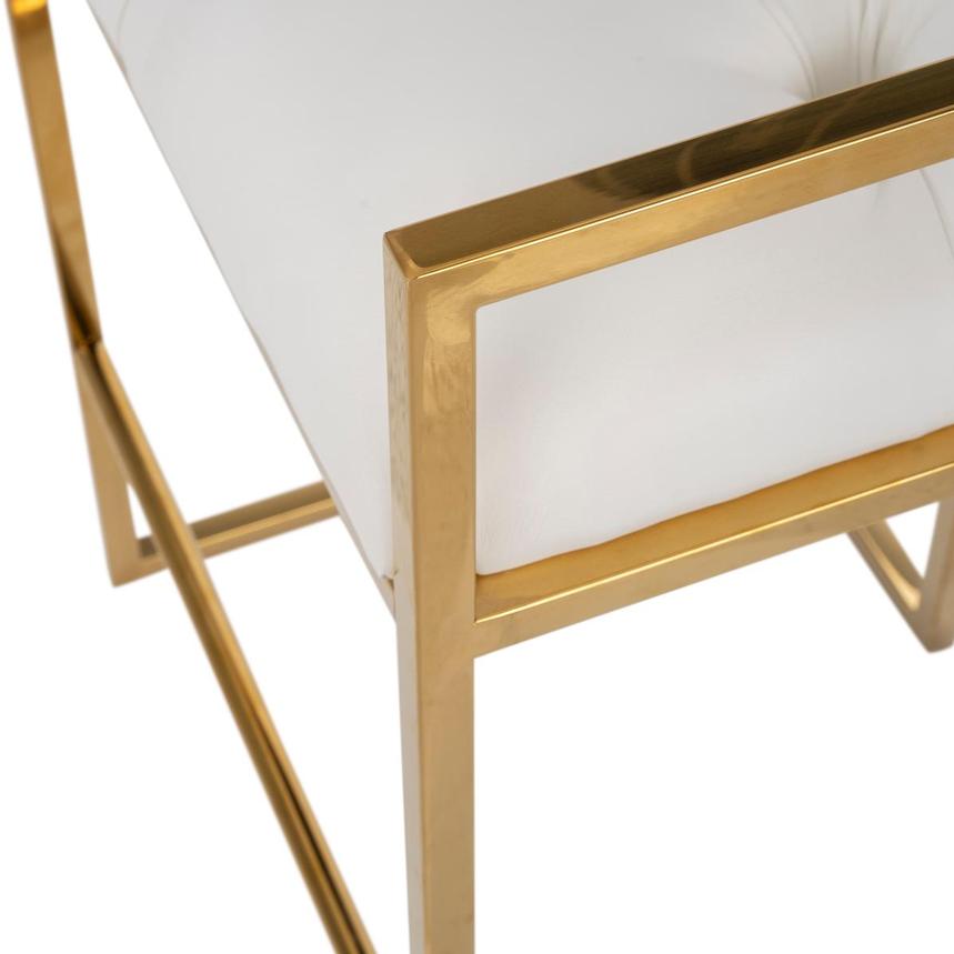 Dixie White/Gold Counter Stool | El Dorado Furniture