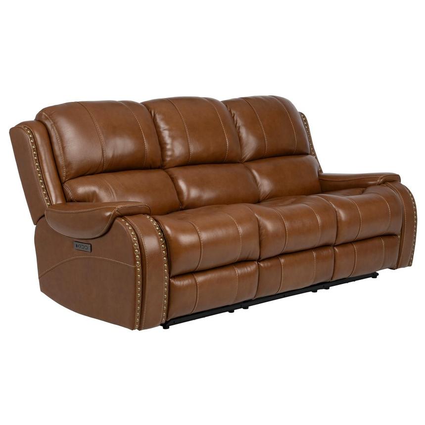 Durham Tan Leather Power Reclining Sofa | El Dorado Furniture