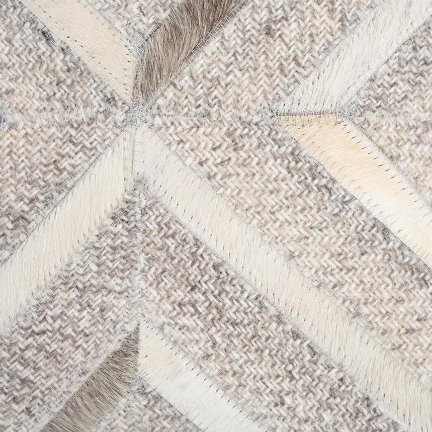Vector Gray Cowhide Patchwork Accent Pillow | El Dorado Furniture