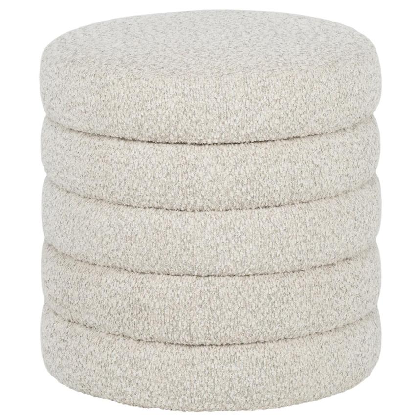 Milo White Ottoman w/Storage & Tray | El Dorado Furniture